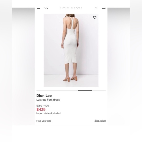 Dion Lee | Dresses | Dion Lee Lustrate Fork Dress | Poshmark